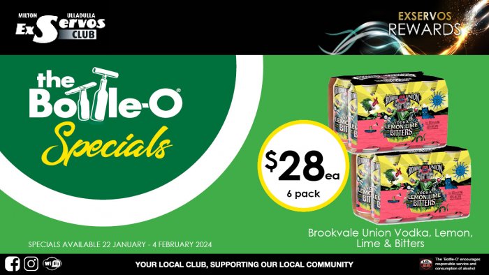 Brookvale Union Vodka, Lemon, Lime & Bitters